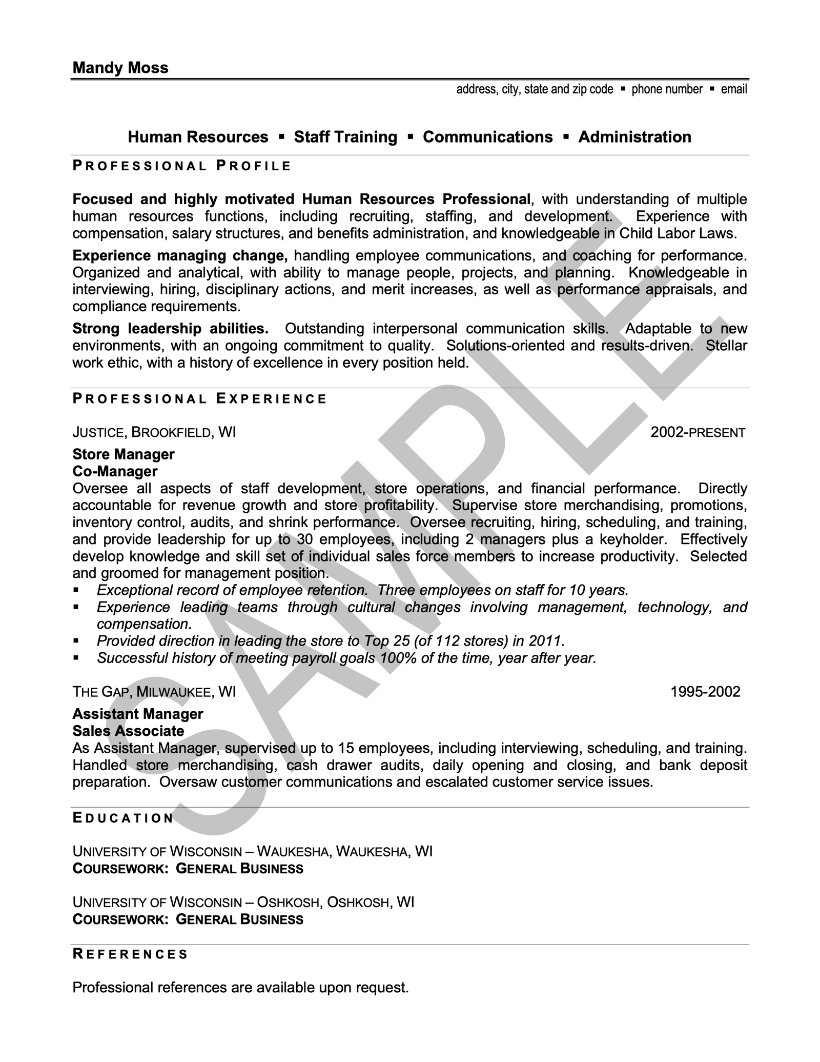 Sample Resumes - Best Resume